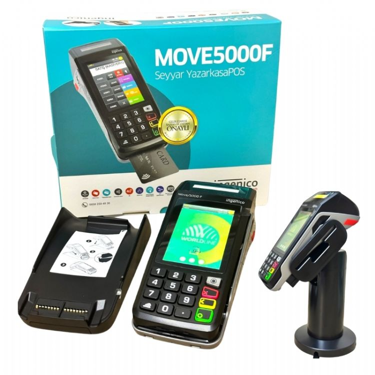 İngenico Move 5000 F Yeni Nesil Mobil Pos Yazarkasa | 4G/3G/2G ...